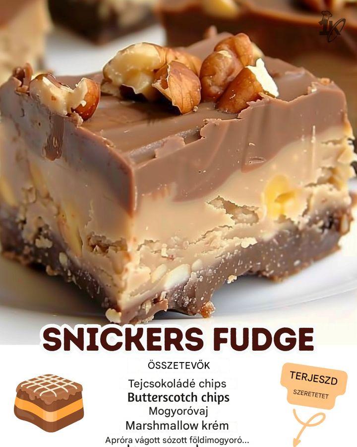 A legjobb Snickers Fudge recept